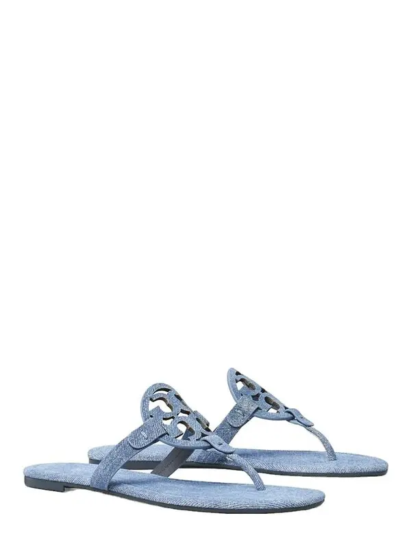 Tory Burch Miller Suede Sandal - Dusk Denim