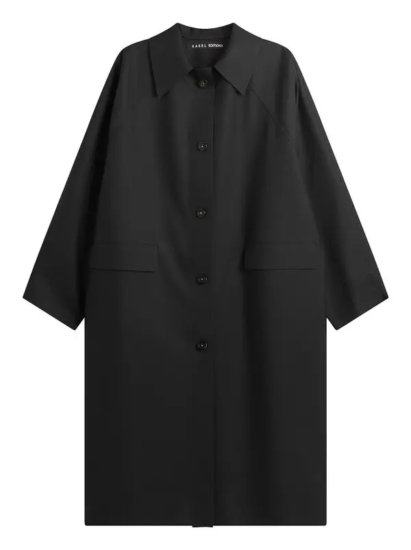 KASSL EDITIONS Original Below Longline Jacket - Black