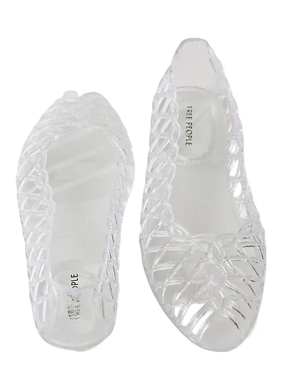 Free People Starlight Jelly Flats - Clear
