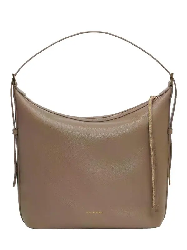 Fabiana Filippi Leather Shoulder Bag - Brown