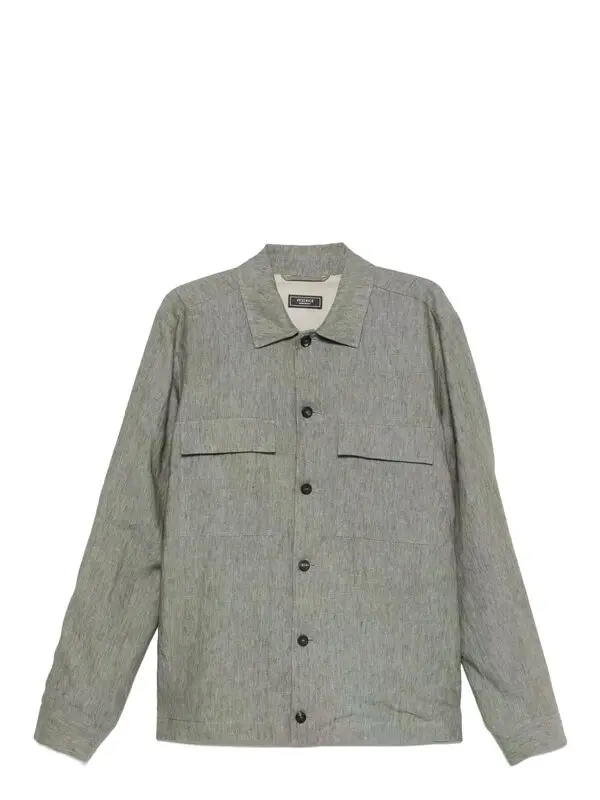 Peserico Mélange-effect Shirt Jacket - Grey