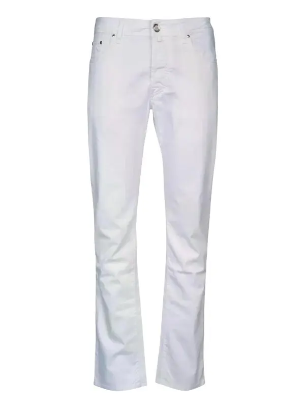 Jacob Cohen Logo-patch Trousers - White