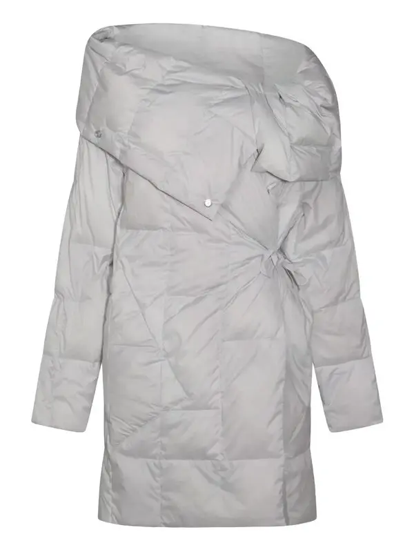 Add Down Padded Coat - Grey