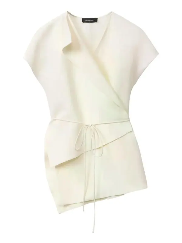 Fabiana Filippi Wrap-style Blouse - White