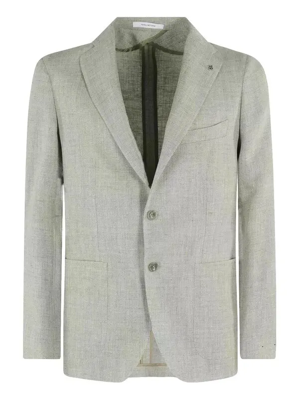 Tagliatore Linen Blazer - Green