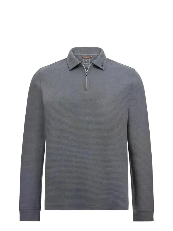 Boggi Milano Half-zip Cotton Sweatshirt - Grey