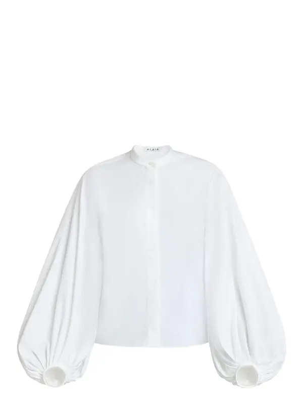 Alaïa Puff Sleeve Blouse - Blanc