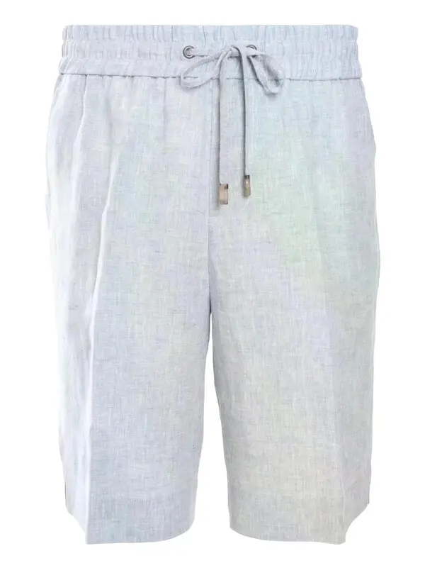 Peserico Linen Shorts - Blue