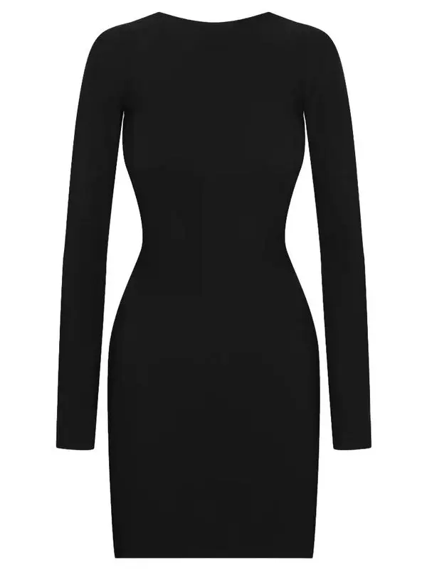 MAISON CLOSE Nuit Infinie Open-back Mini Dress - Black