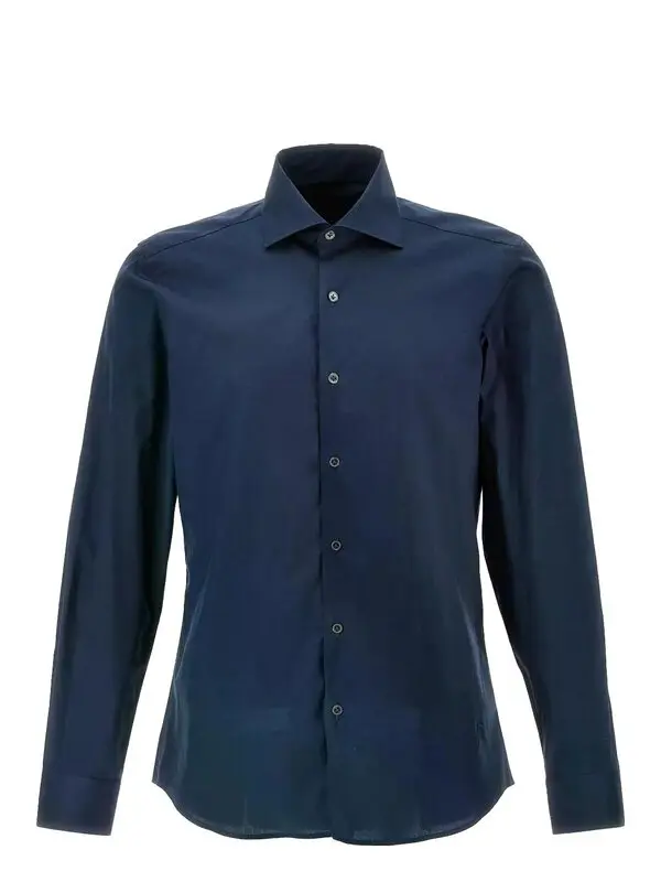 FAY Cotton Shirt - Blue