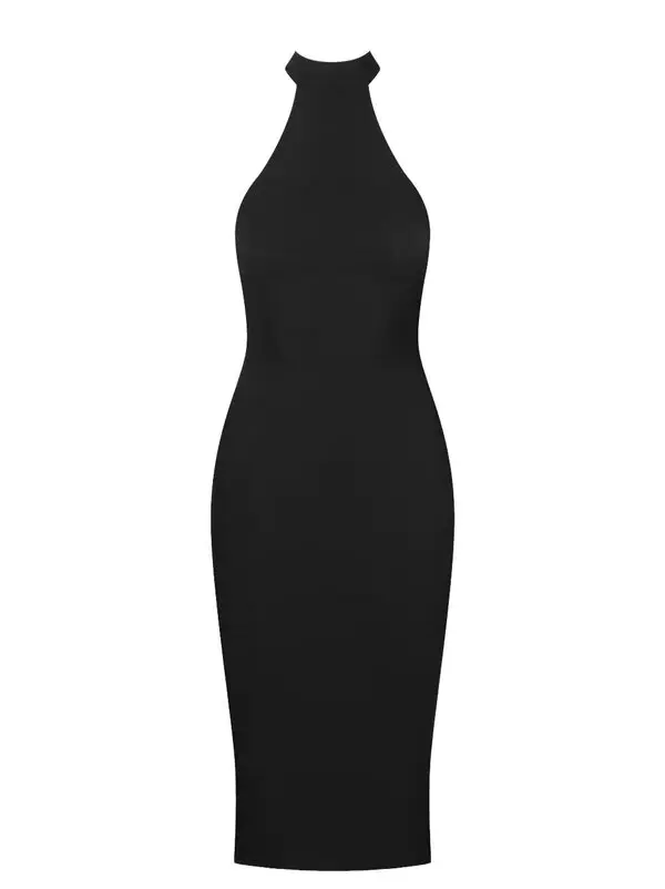 MAISON CLOSE Nuit Infinie Midi Dress - Black