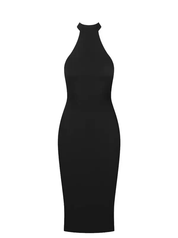 MAISON CLOSE Nuit Infinie Midi Dress - Black
