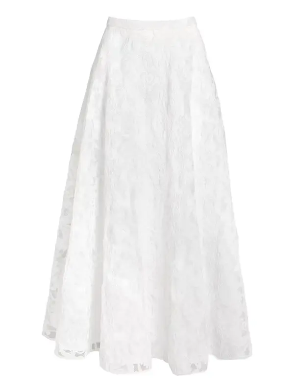 Giambattista Valli Lace Maxi Skirt - White