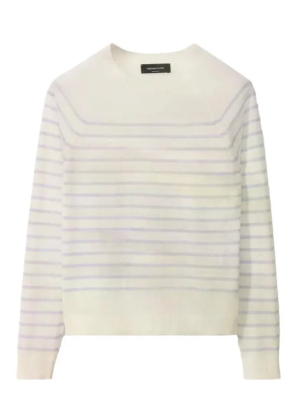 Fabiana Filippi Striped Sweater - White