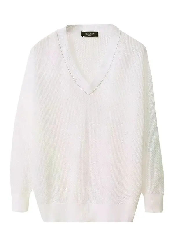 Fabiana Filippi Open-knit Sweater - White