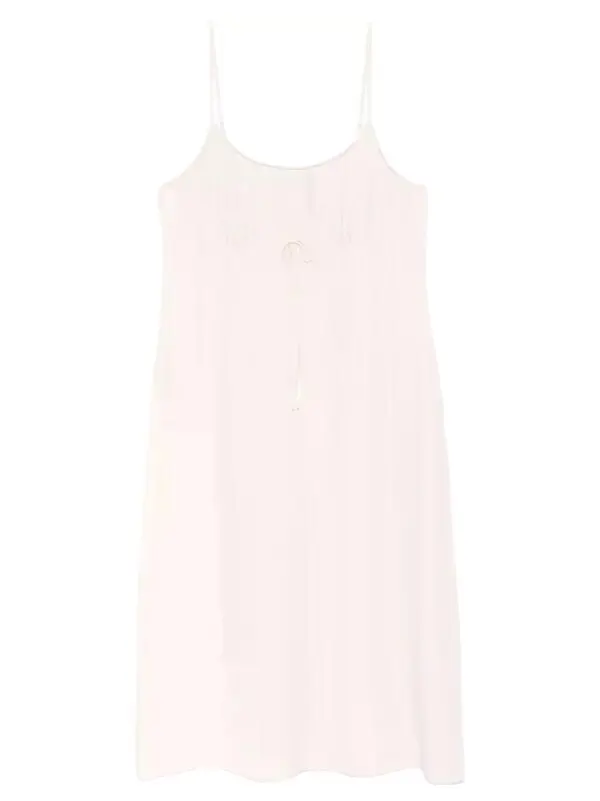 Simone Rocha Bow Slip Midi Dress - Neutrals
