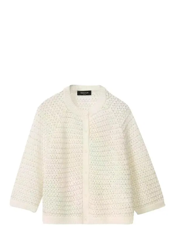 Fabiana Filippi Open-knit Cardigan - White