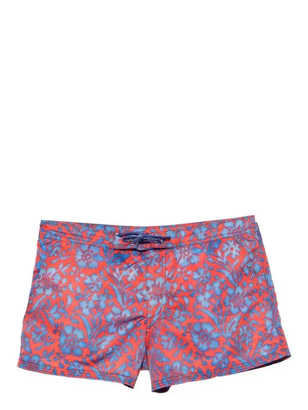 ERL Floral-print Swim Shorts - Red