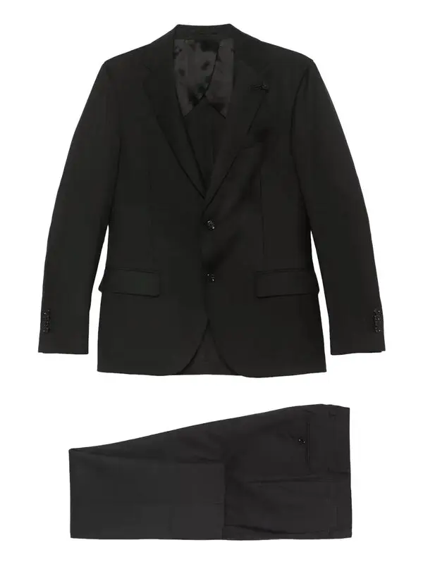 LARDINI Wool Suit - Black