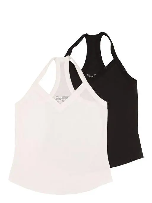 Felina 2-pack Cotton Tank Top - Tuxedo