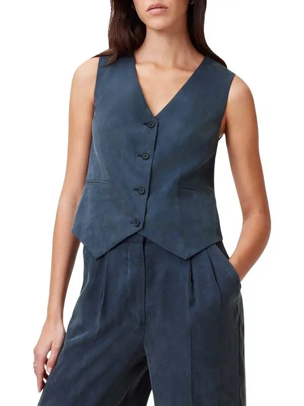 ALLSAINTS Averie Ten Vest - Blueberry Blue