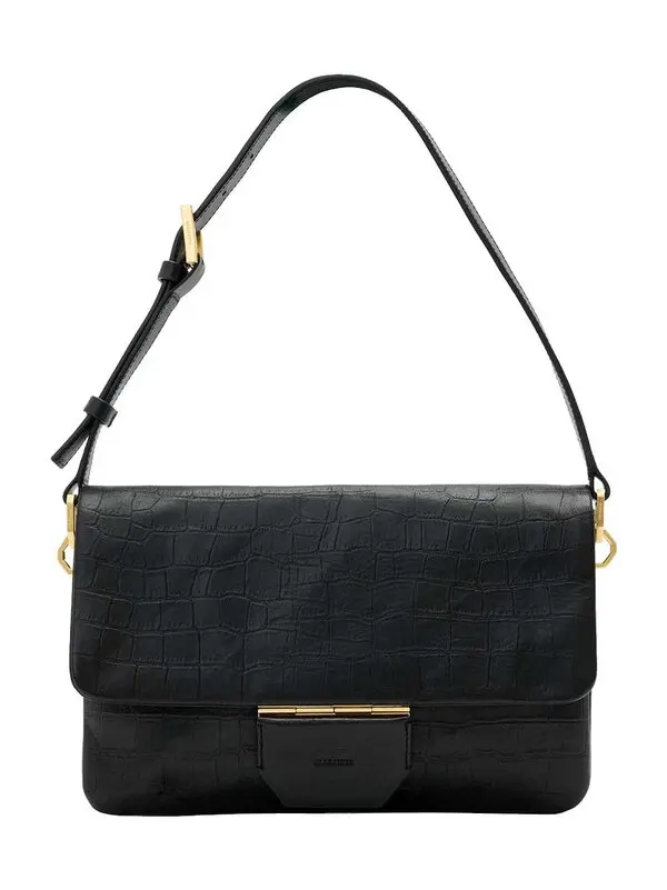 ALLSAINTS Ondine Leather Shoulder Bag - Black