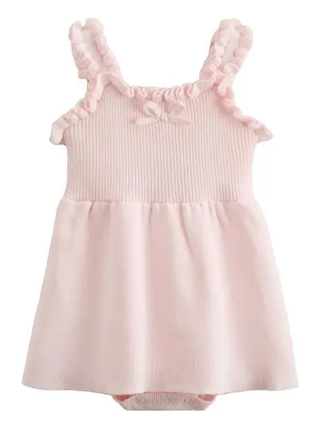 Nordstrom Ruffle Accent Skirted Sweater Bodysuit - Pink Heaven