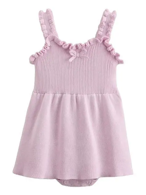 Nordstrom Ruffle Accent Skirted Sweater Bodysuit - Pink Windsome