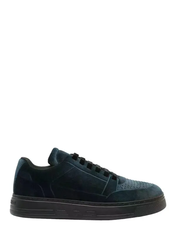 Emporio Armani Velvet Sneakers - Blue