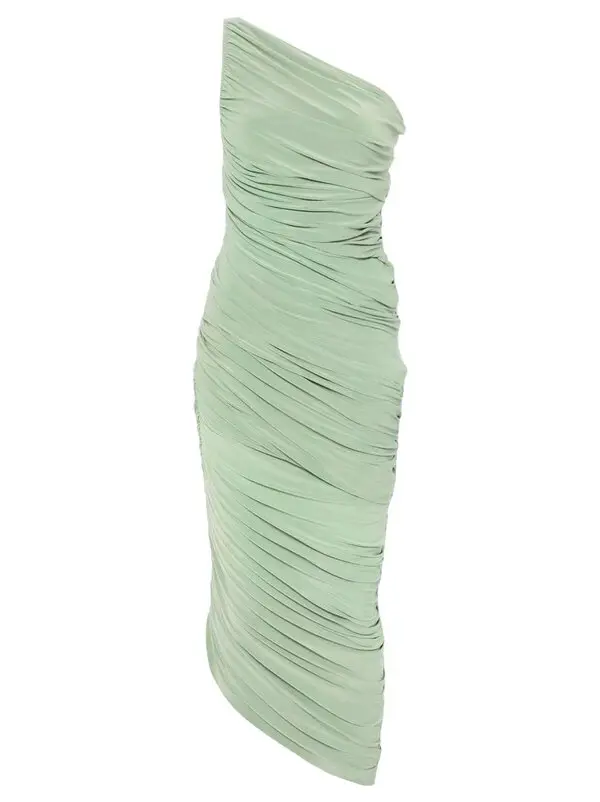 Norma Kamali Diana Maxi Dress - Green