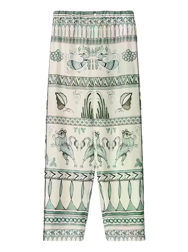 Fabiana Filippi Printed Straight Trousers - Neutrals
