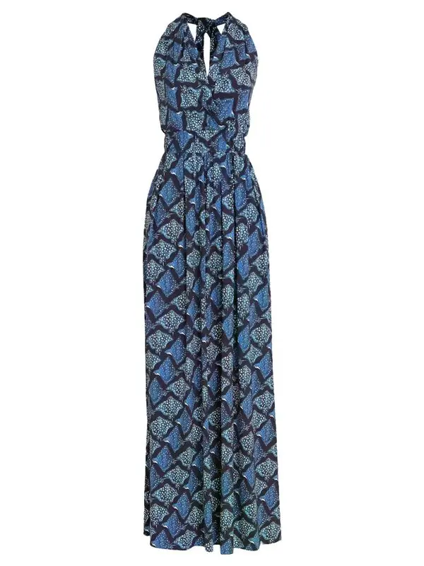 LYGIA & NANNY Inanna Bio Maxi Dress - Blue