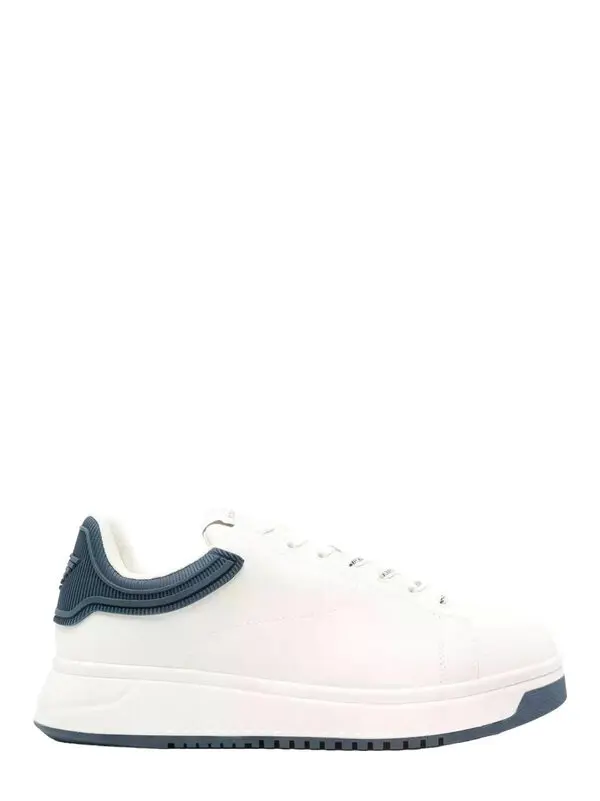 Emporio Armani Leather Sneakers - White