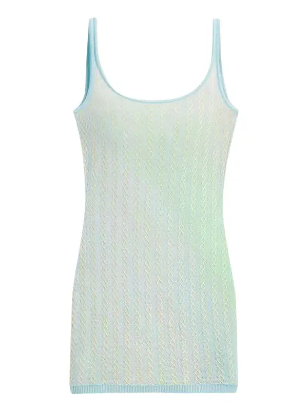 Jacquemus Knitted Mini Dress - Blue