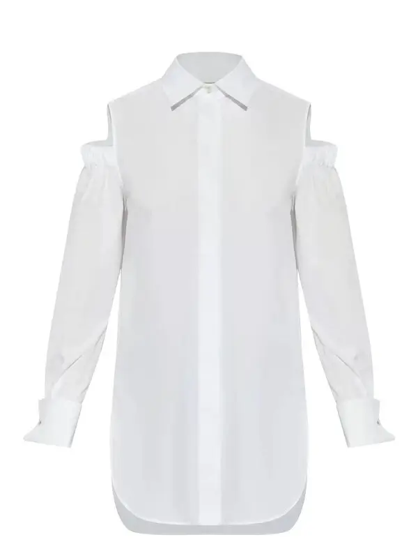 Max Mara Cut-out Shirt - White
