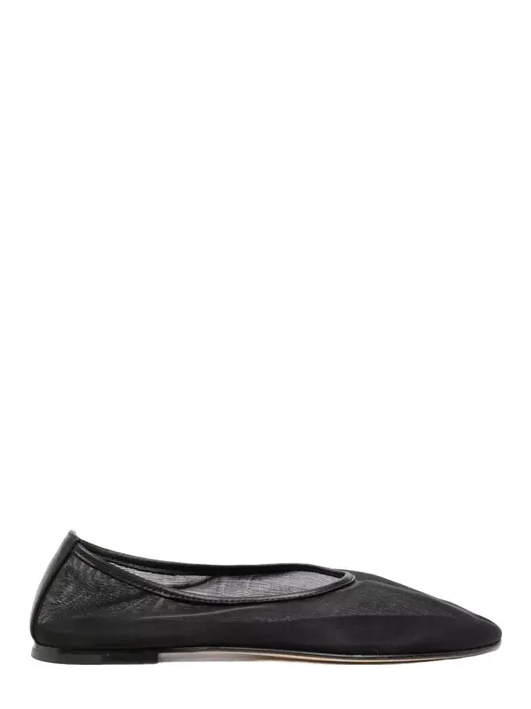Dear Frances Balla Mesh Ballerinas - Black