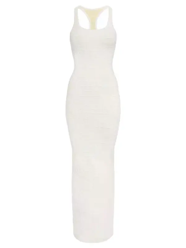 Jacquemus The Scala Maxi Dress - White