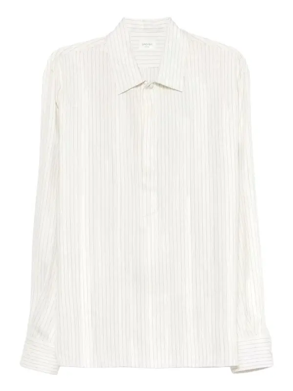 Saint Laurent Striped Shirt - Neutrals