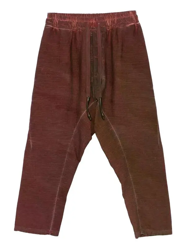 ISAAC SELLAM EXPERIENCE Textured Trousers - Red