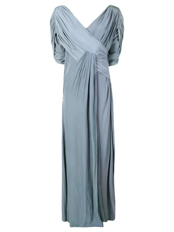 LANVIN Long Draped Dress - Blue