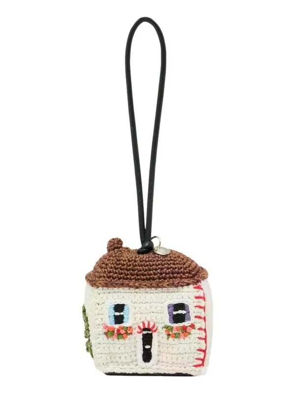 JW Anderson House Crochet Charm - White