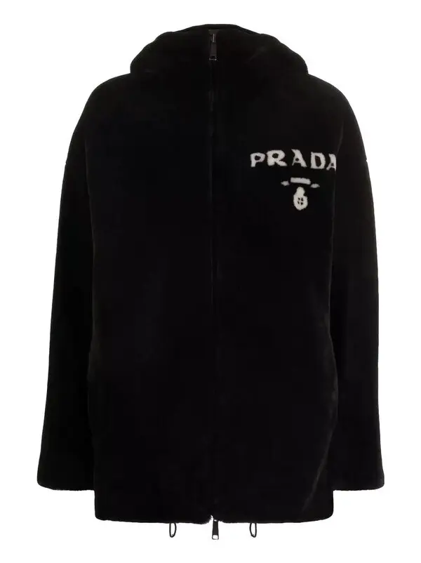 Prada Reversible Shearling Jacket - Black