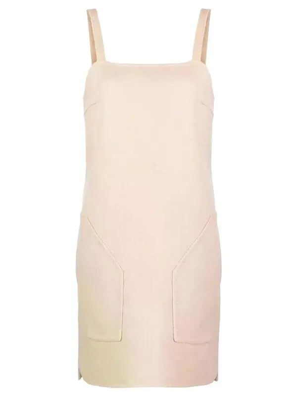 Max Mara Sleeveless Square Neck Dress - Neutrals