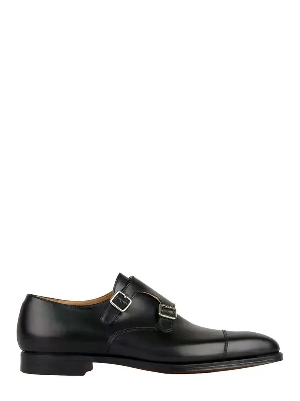 Crockett & Jones Double Buckle Loafers - Black