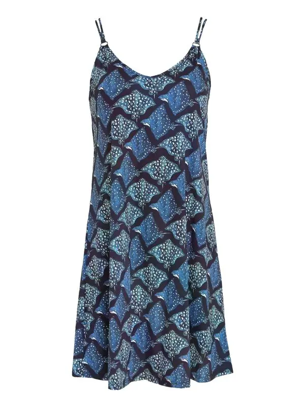LYGIA & NANNY Sardenha Bio Mini Dress - Blue