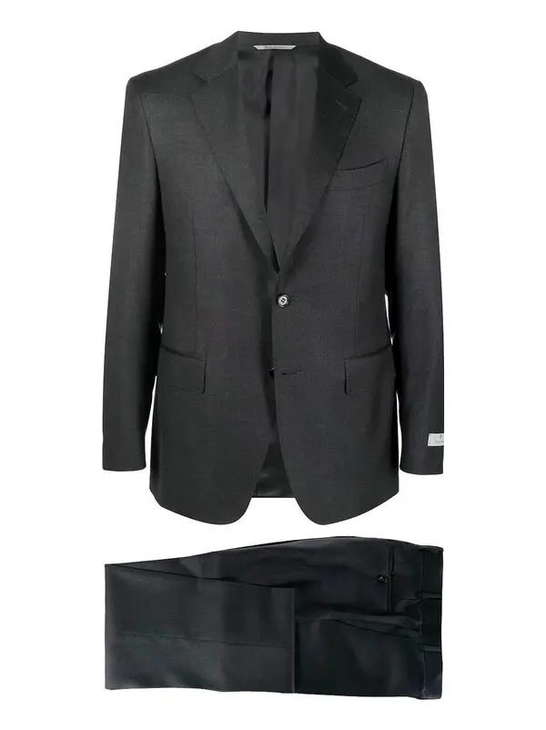 Canali Wool Single-breasted Suit - Grey