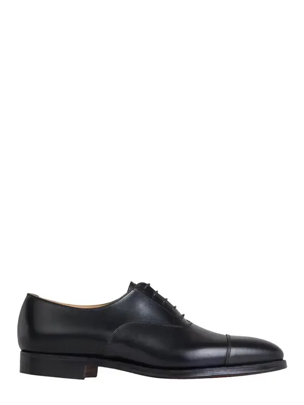 Crockett & Jones Leather Oxford Shoes - Black