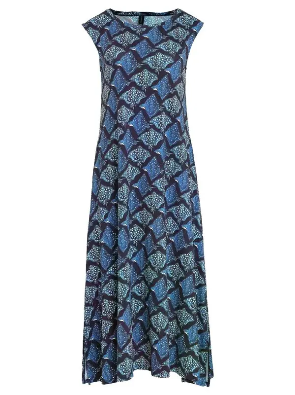 LYGIA & NANNY Tie Midi Dress - Blue
