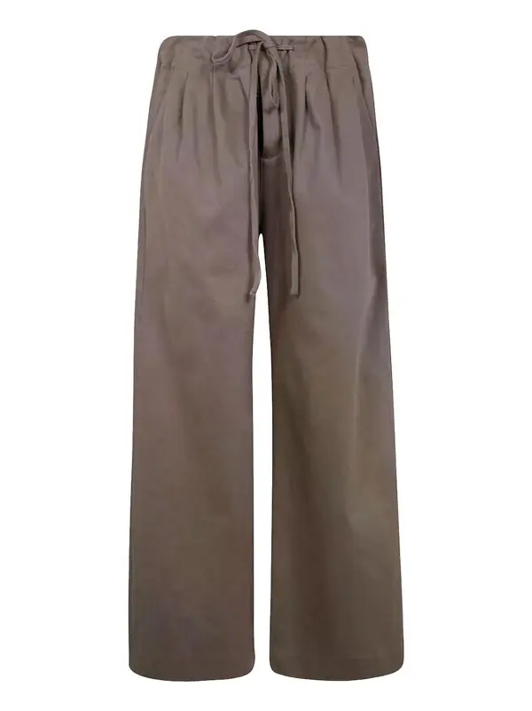 ENTIRE STUDIOS Cinch Wide-leg Trousers - Brown