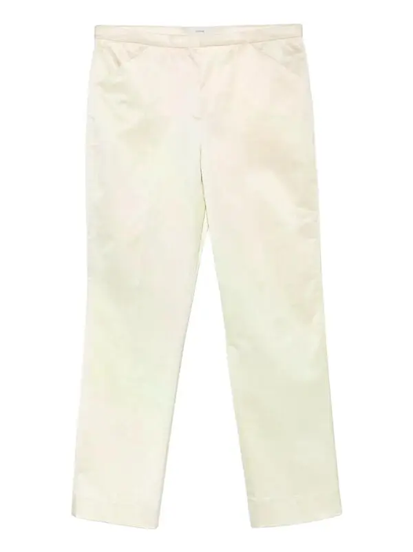 TOTEME Straight-leg Cropped Trousers - Neutrals